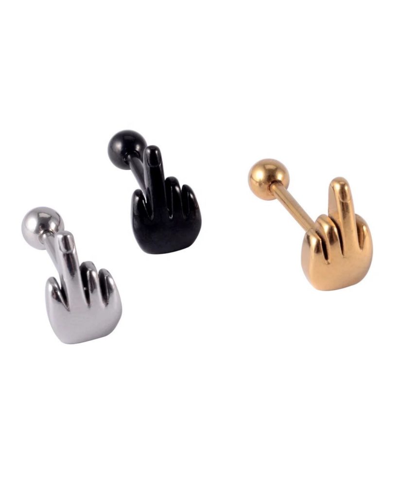 Piercing Lengua Diseño Dedo – ALAKAZAM